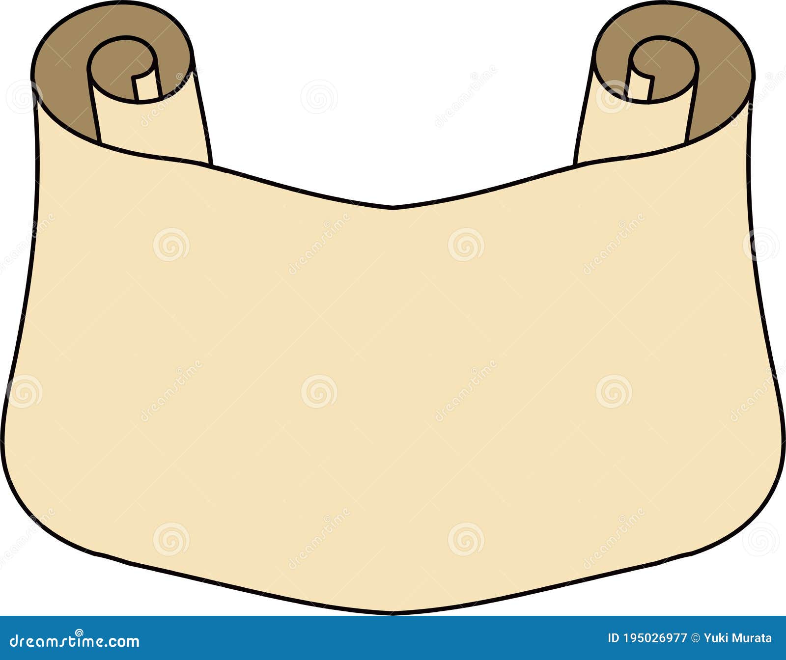 Old Paper Title scroll stock vector. Illustration of book - 195026977