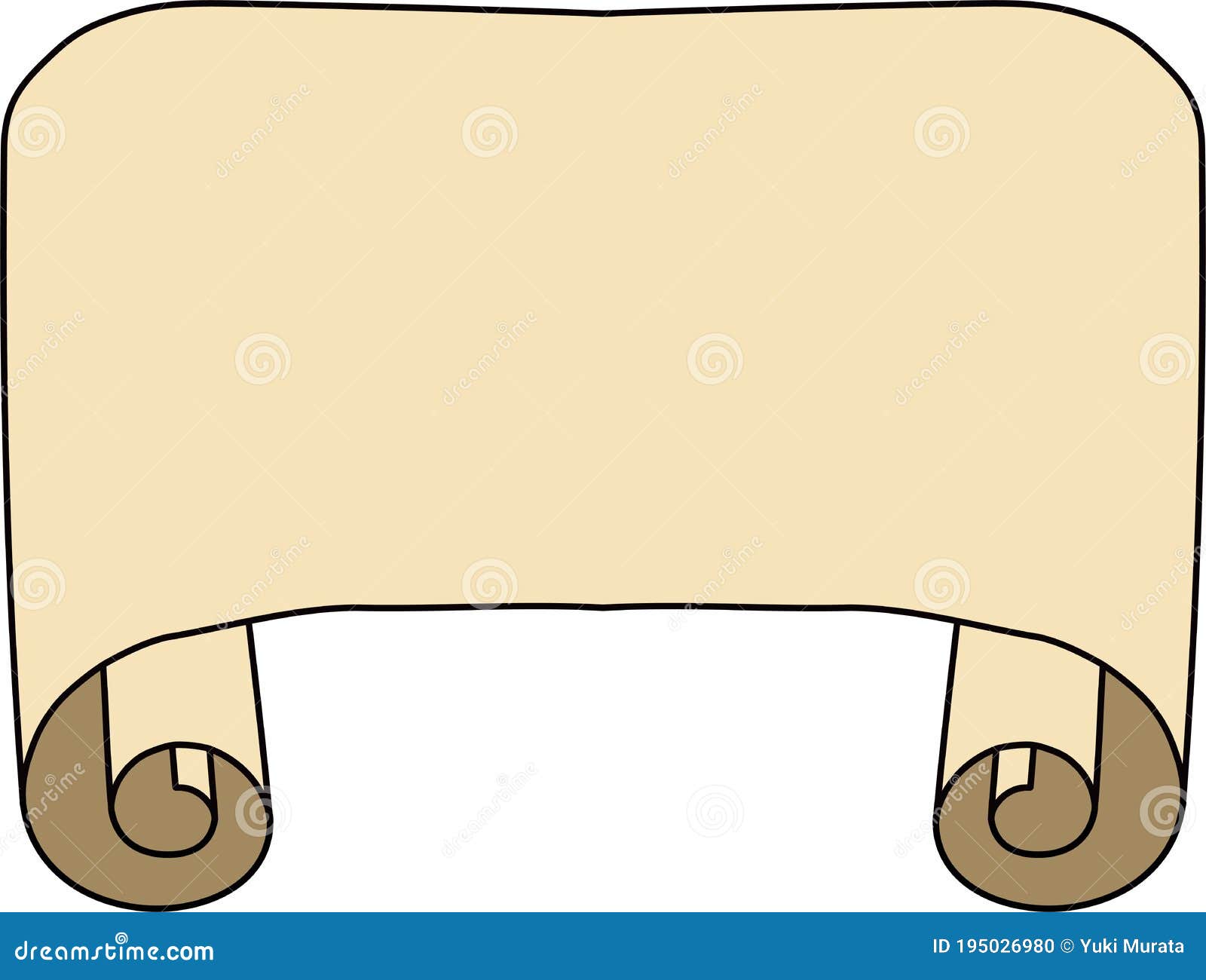 Old Paper Title scroll stock vector. Illustration of ancient - 195026980