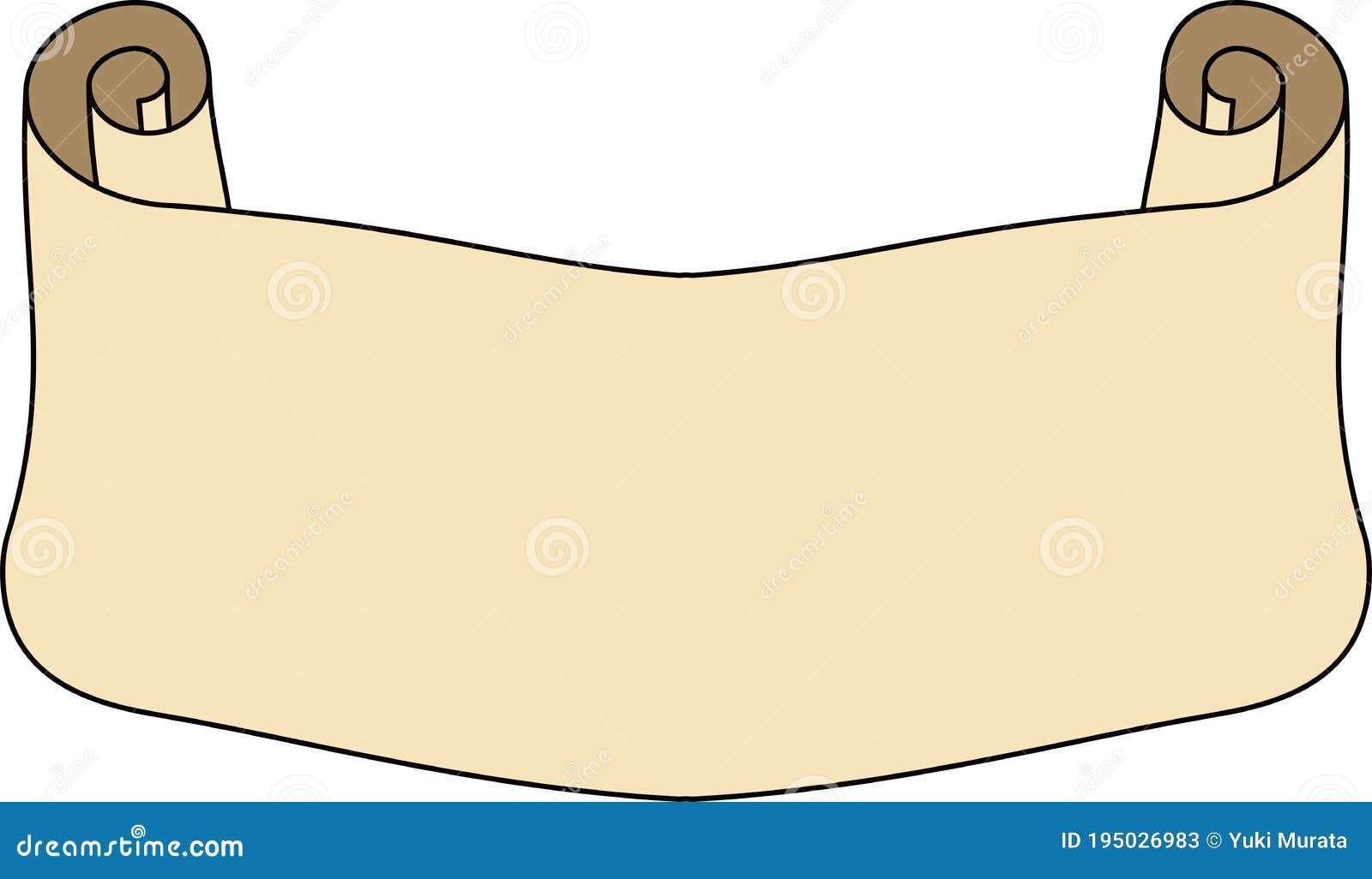 Old Paper Title scroll stock vector. Illustration of ninja - 195026983