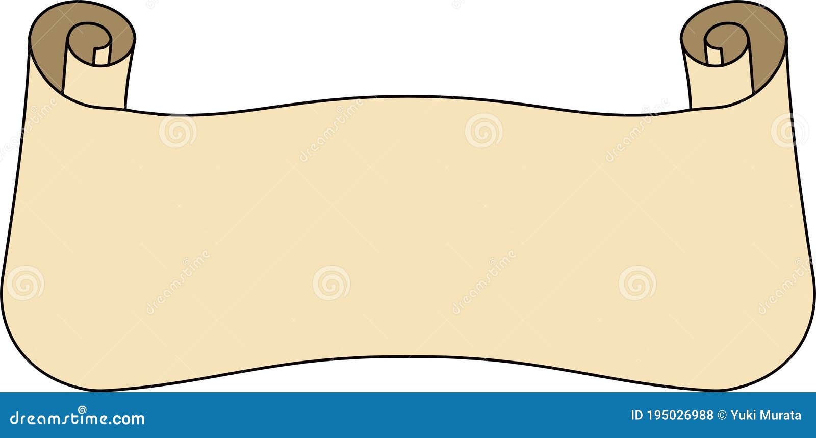 Old Paper Title scroll stock vector. Illustration of copy - 195026988