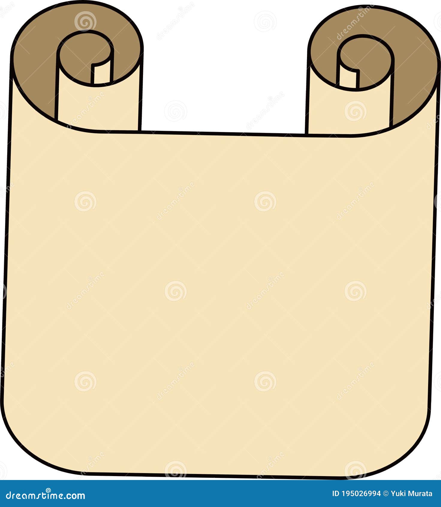 Old Paper Title scroll stock vector. Illustration of oriental - 195026994