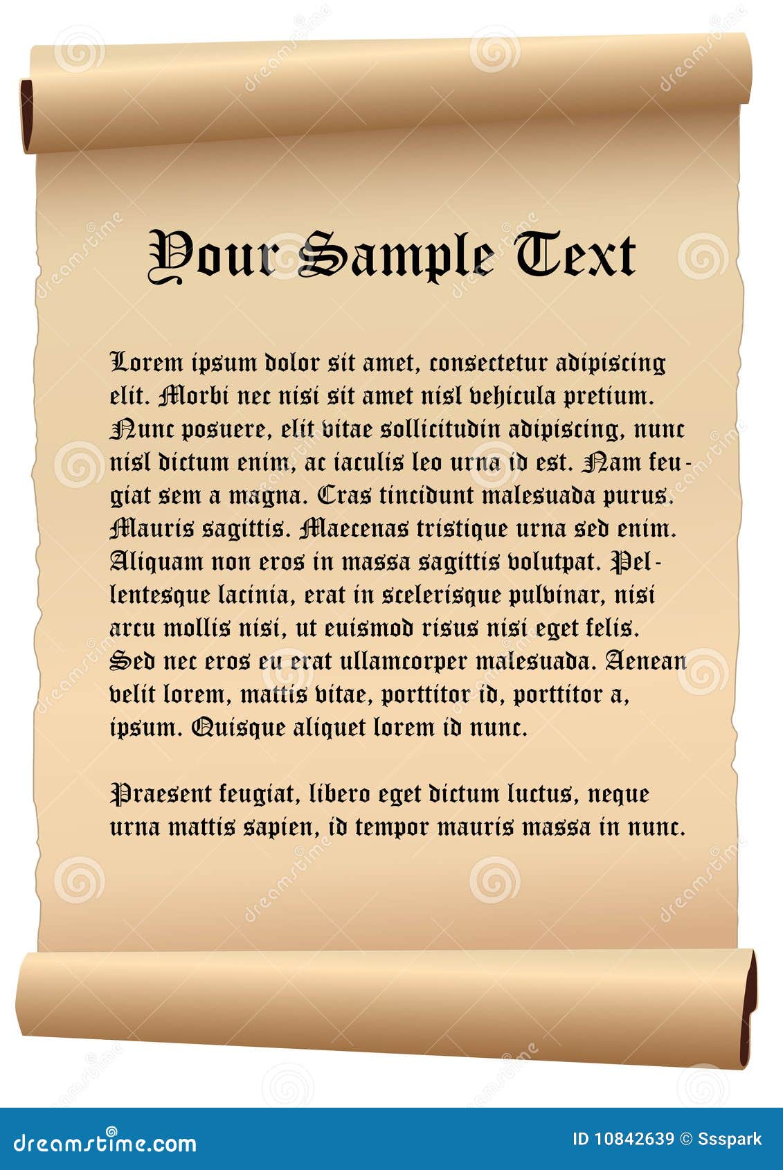 Old paper vector stock vector. Illustration of retro - 10842639