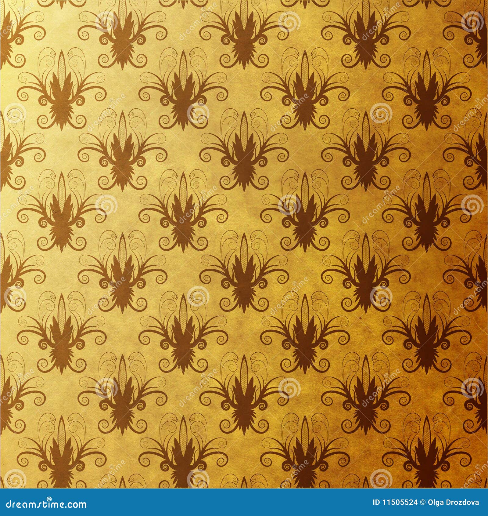 Old Paper with Vintage Pattern Stock Illustration - Illustration of ...