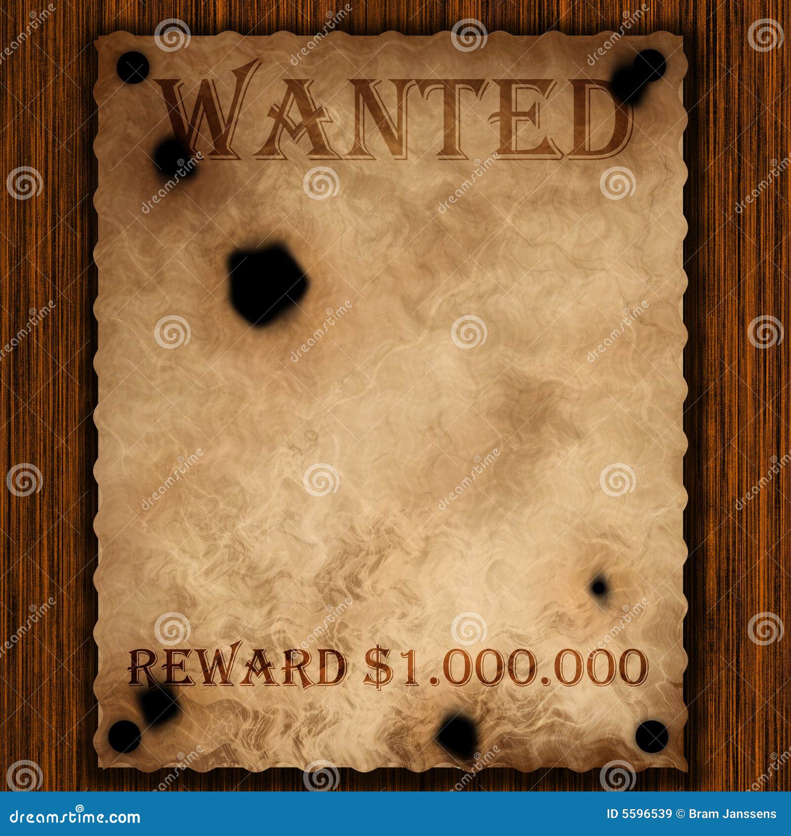Blank Wanted Poster Paper
