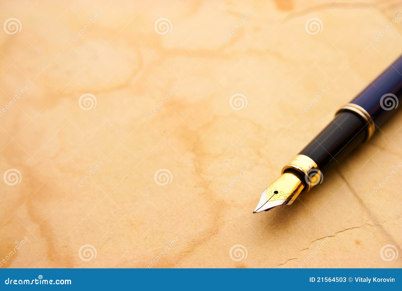 Old papers and pen stock image. Image of pattern, retro - 21564503