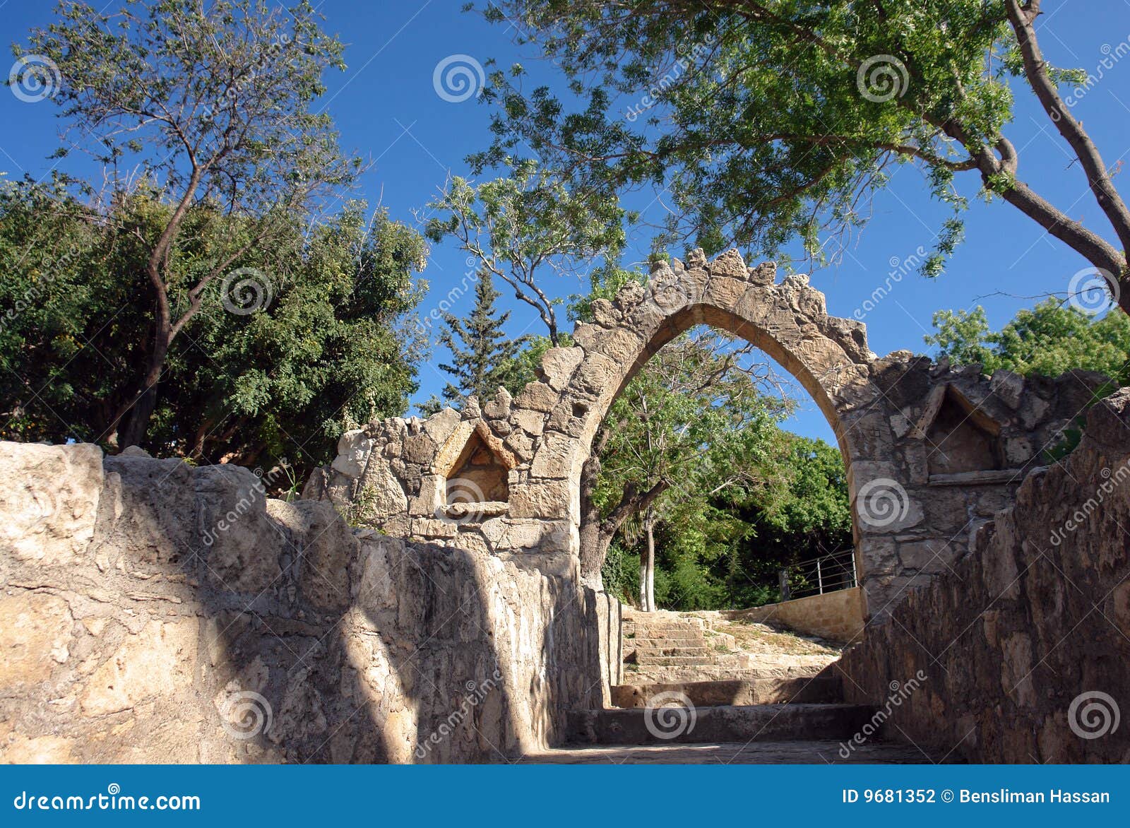 Old Paphos in Cyprus Island Stock Photo - Image of architecture, garden ...