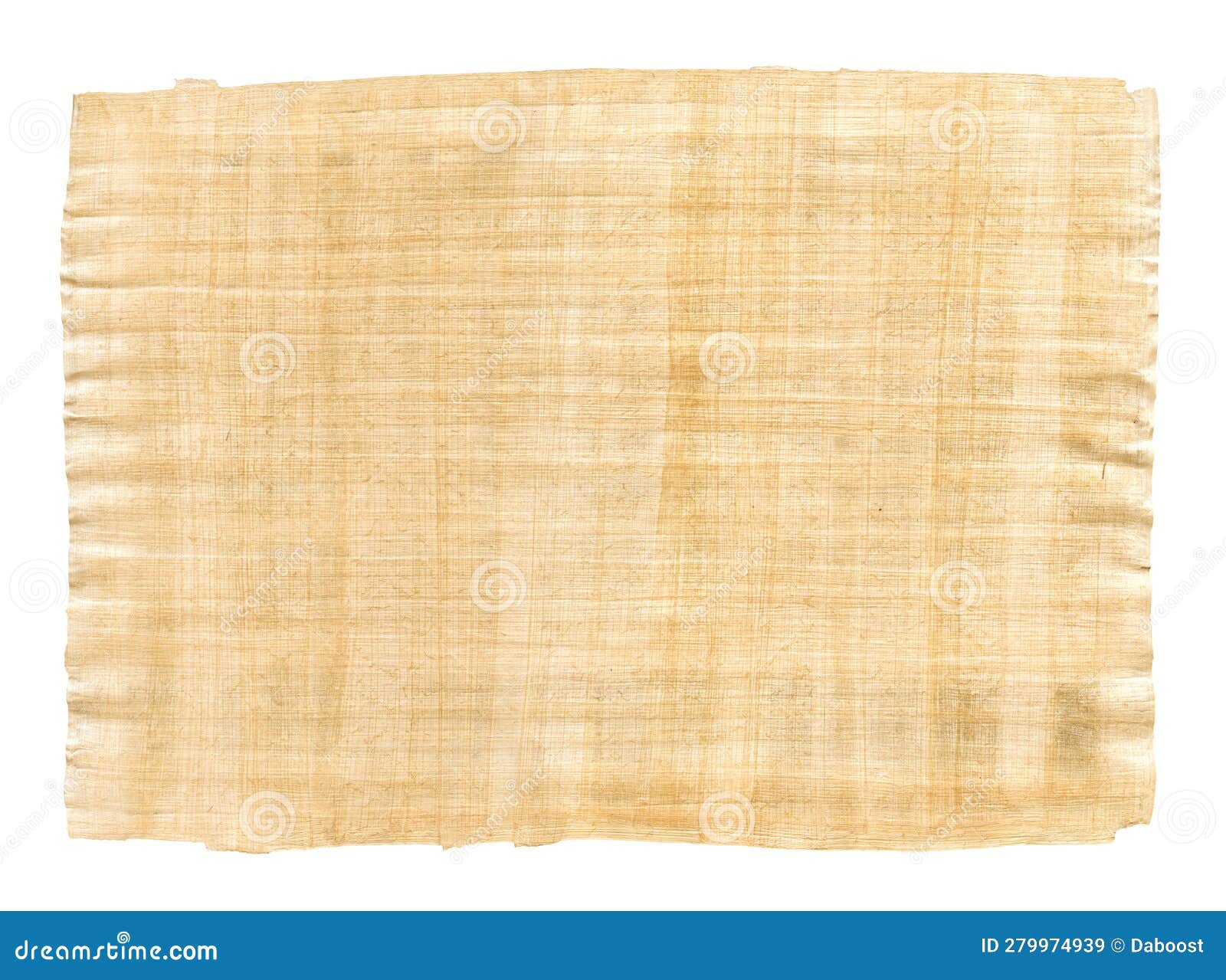 Old Papyrus Texture Isolated on White Background Stock Illustration ...