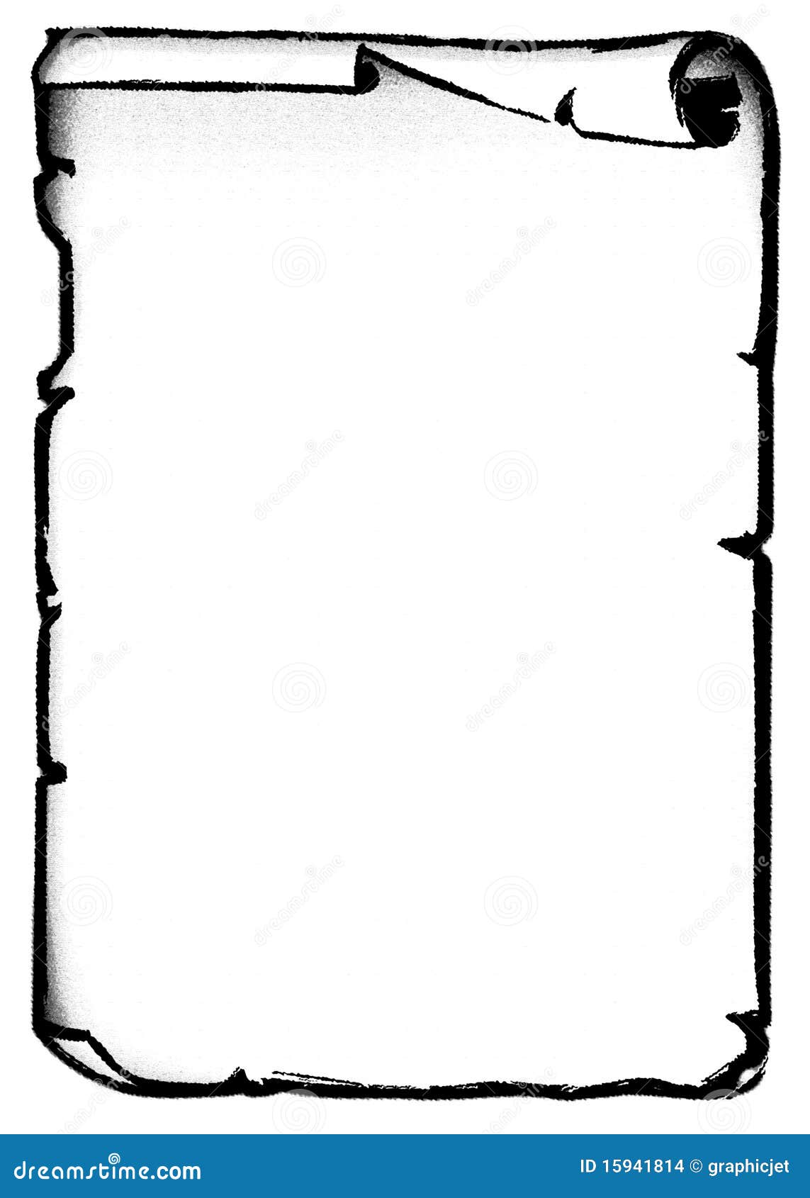 Old Parchment Frame Stock Images - Image: 15941814