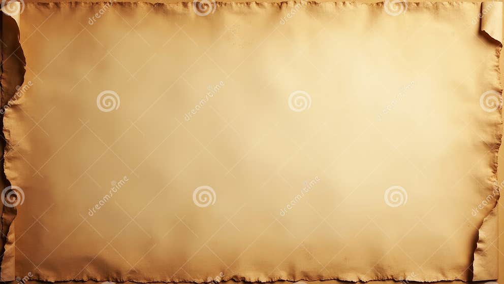 Old Parchment Paper Scroll Texture Background Showing Folded Edges ...