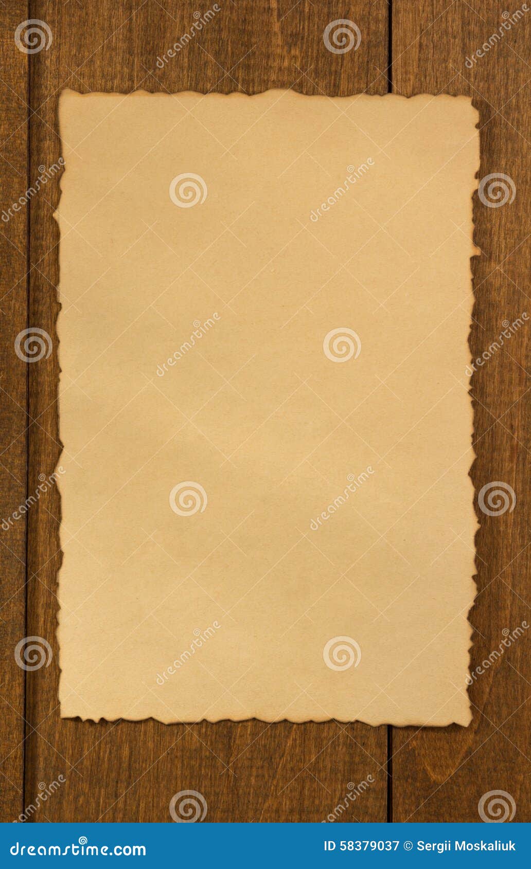 Old parchment at wood stock image. Image of black, border - 58379037