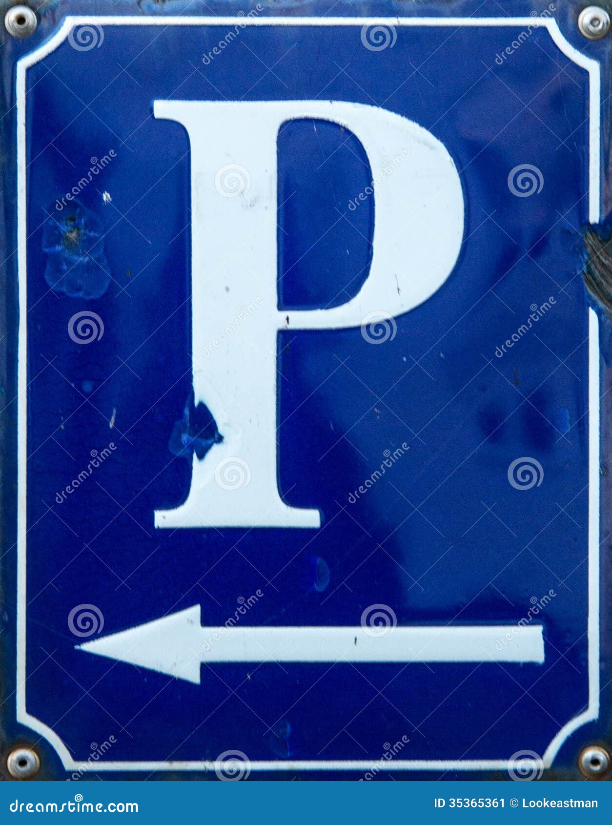 Old parking sign stock image. Image of point, used, pointing - 35365361