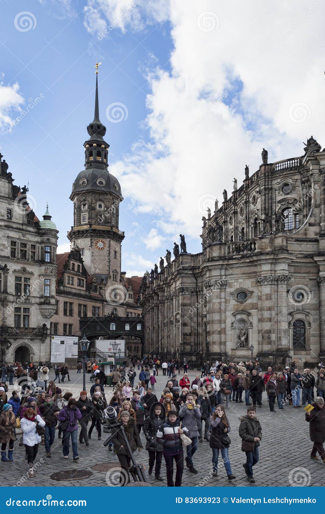 The Old Part of Dresden is always Full of Tourists Editorial Stock ...