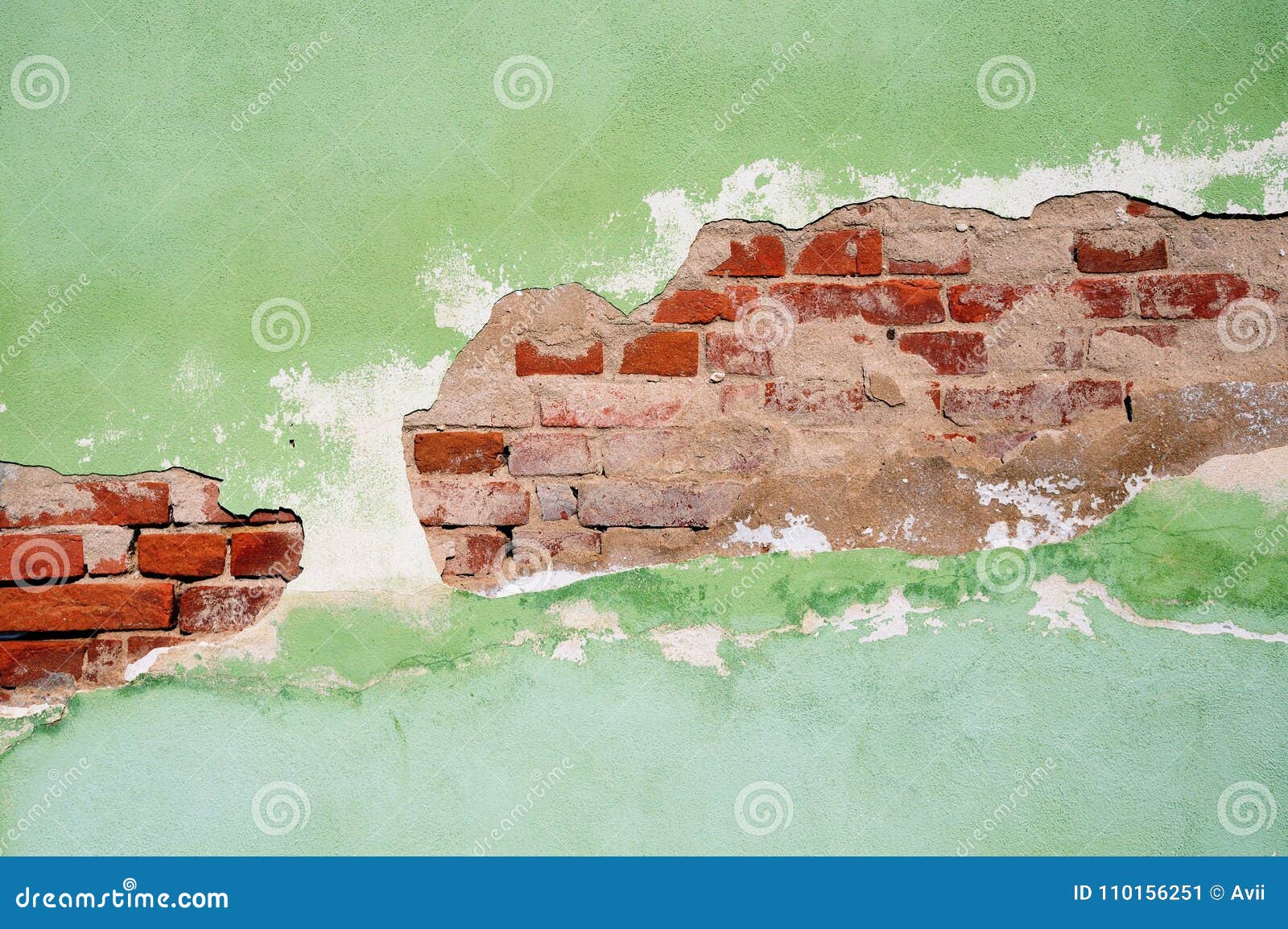 Old Partly Plastered Brick Wall Stock Image - Image of clay, plaster ...