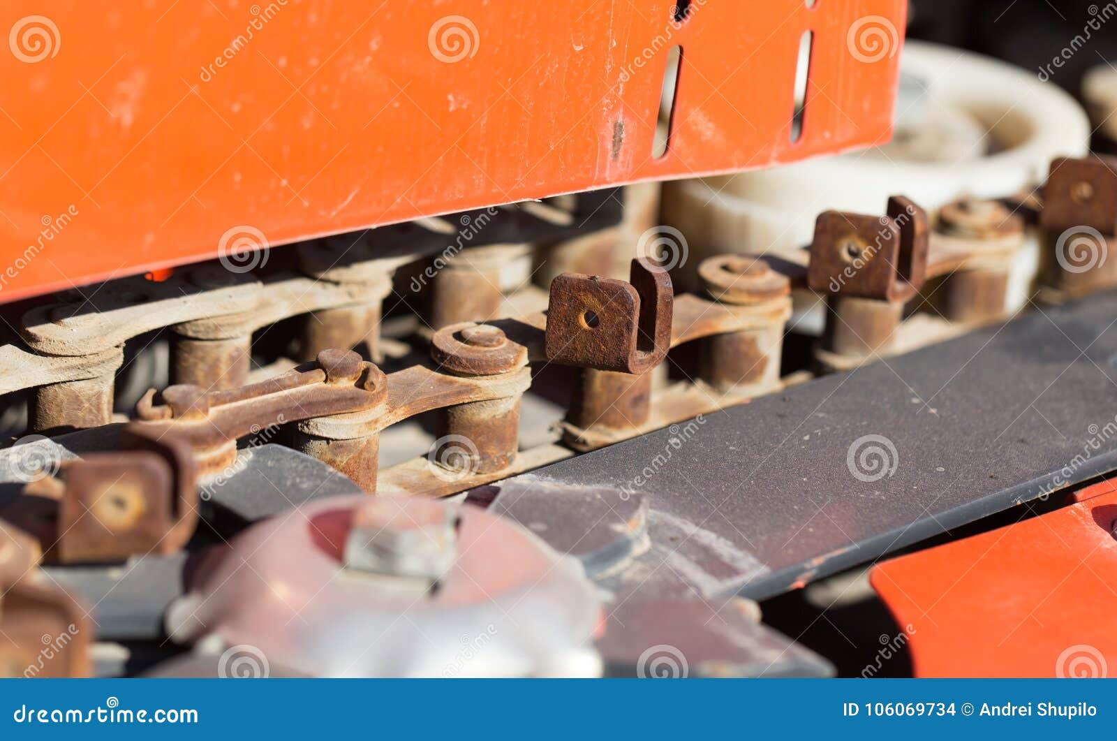 Old parts on the car stock photo. Image of metal, automobile - 106069734