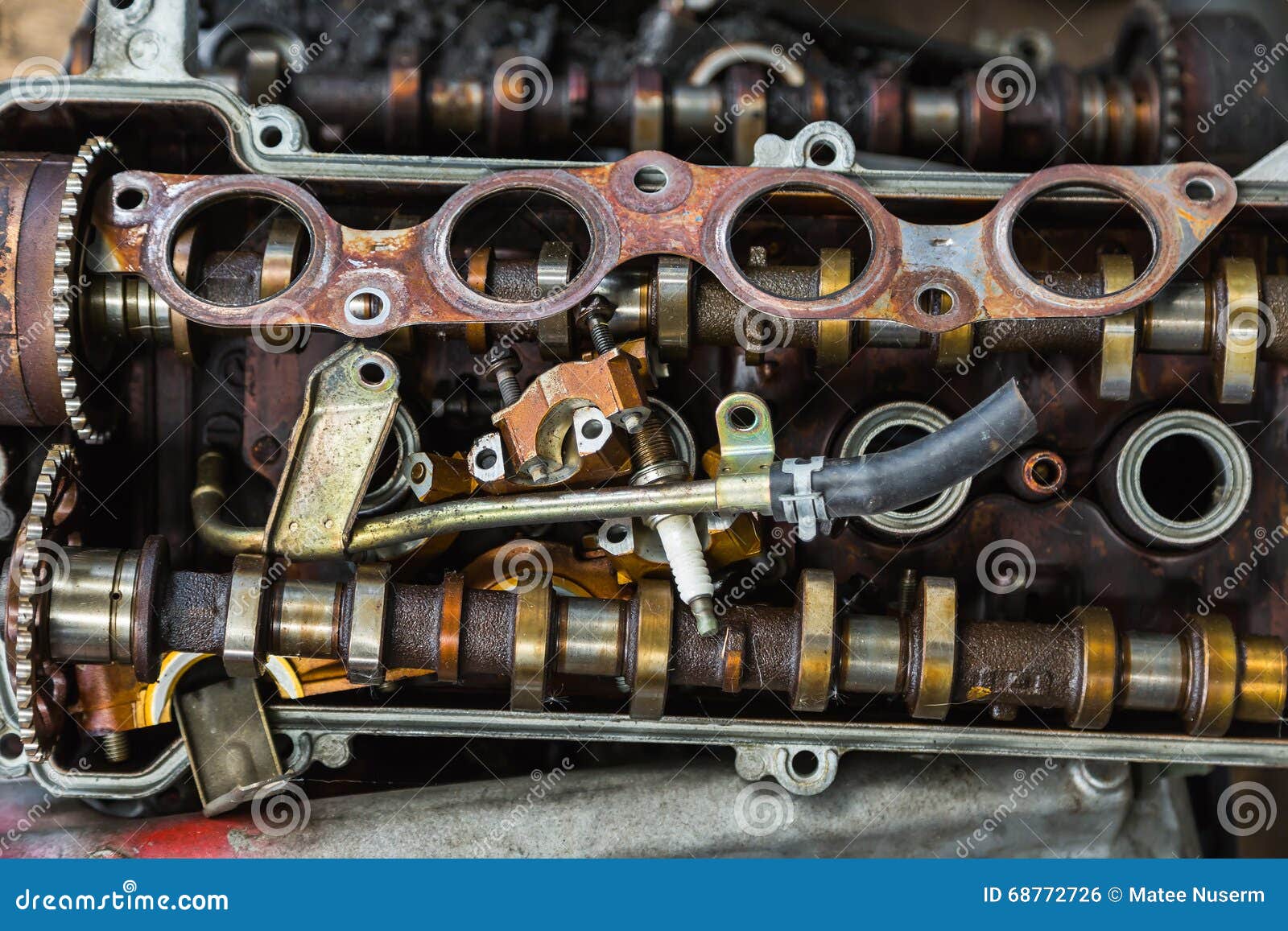 Old parts of car engine stock photo. Image of waste, garbage - 68772726
