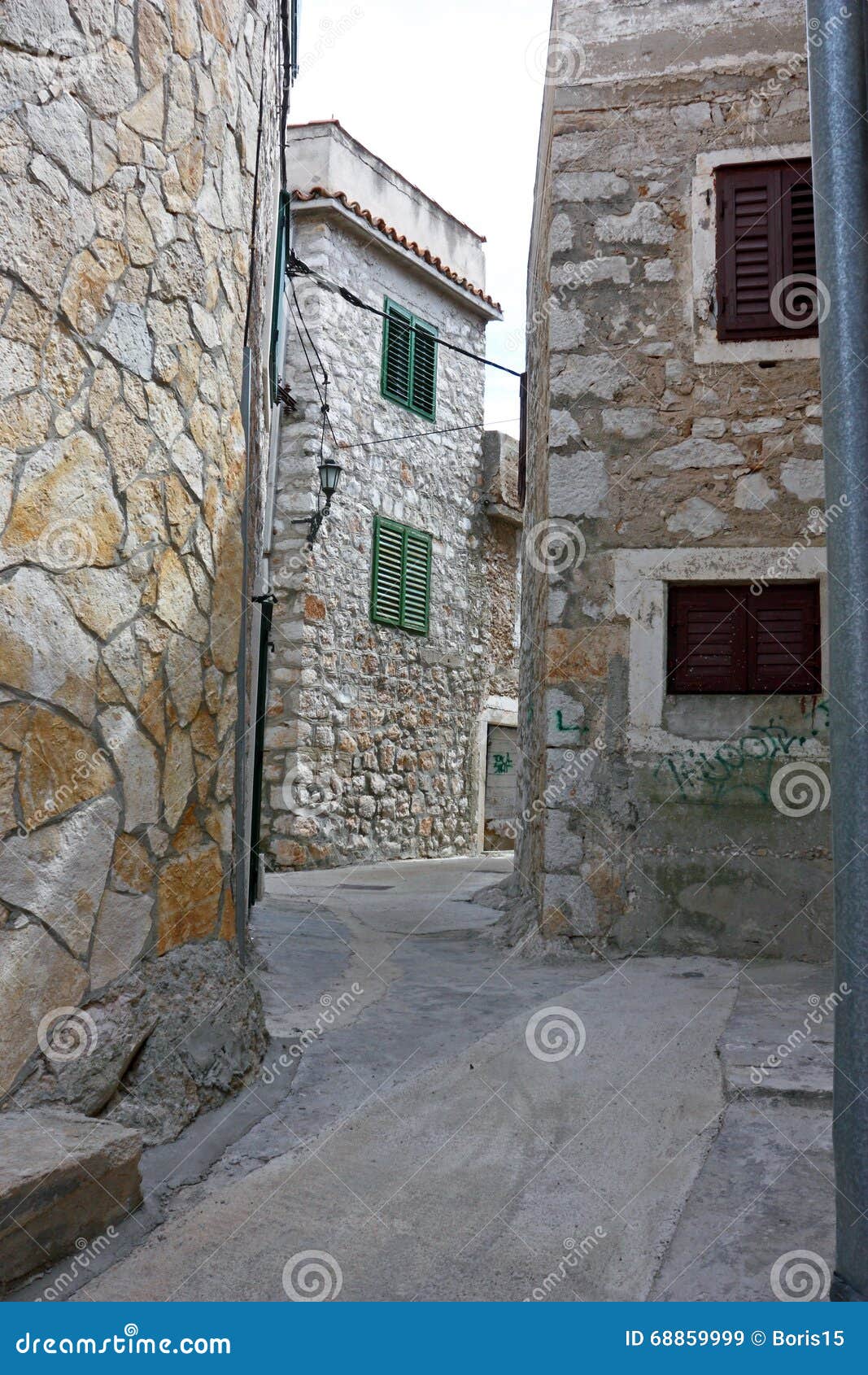 Old passage stock image. Image of building, unkempt, architecture ...