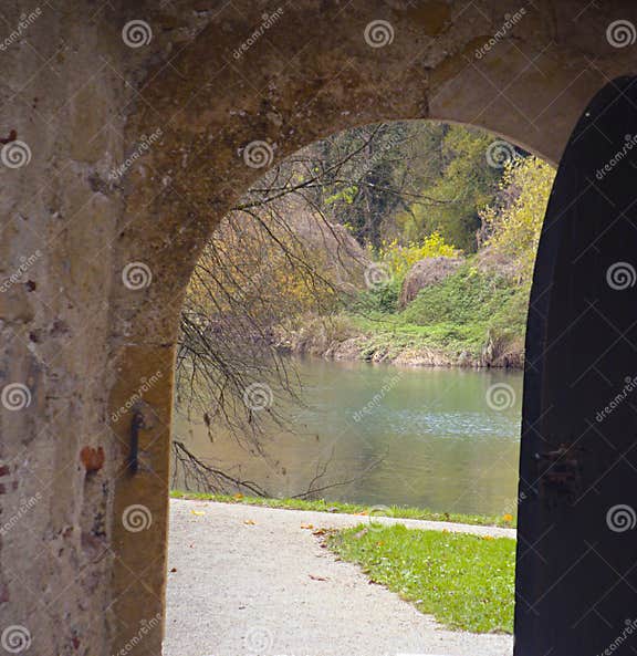 Old passage stock image. Image of autumn, passage, colors - 46435149