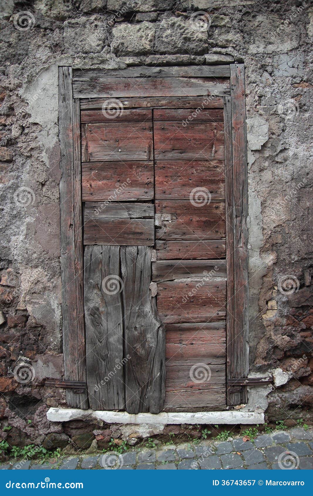 Old patchwork door stock image. Image of retro, rome - 36743657