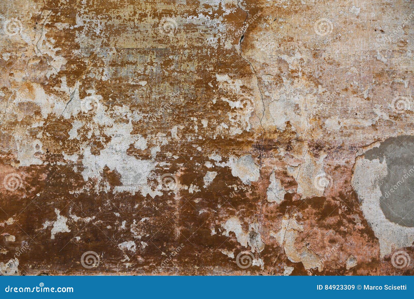 Old Patchy Red Wall Texture Stock Image - Image of orange, outdoors ...