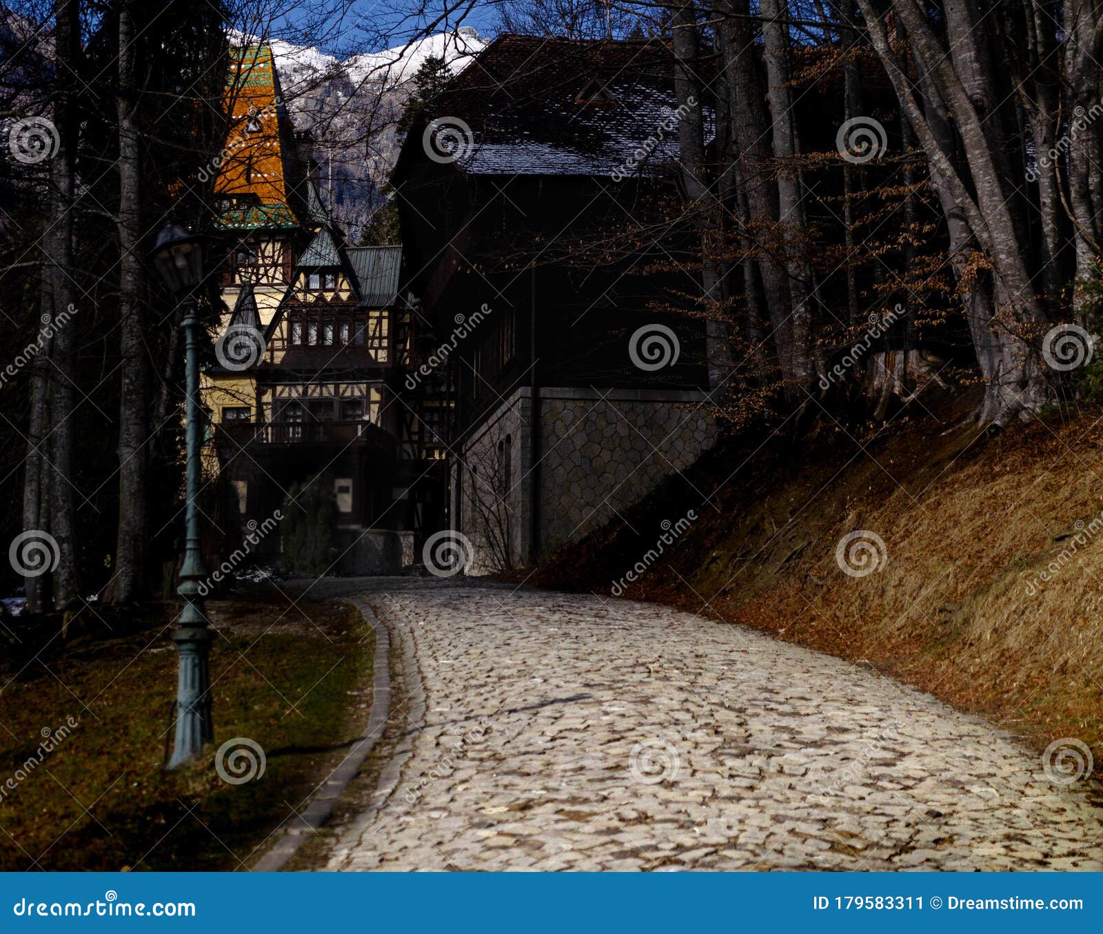 Old Path Towards Medieval City Stock Image - Image of architecture ...