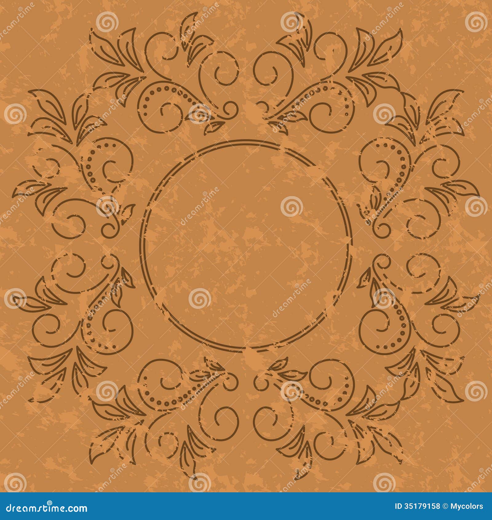 Old Pattern - Dark Vintage Vector Background Stock Vector ...
