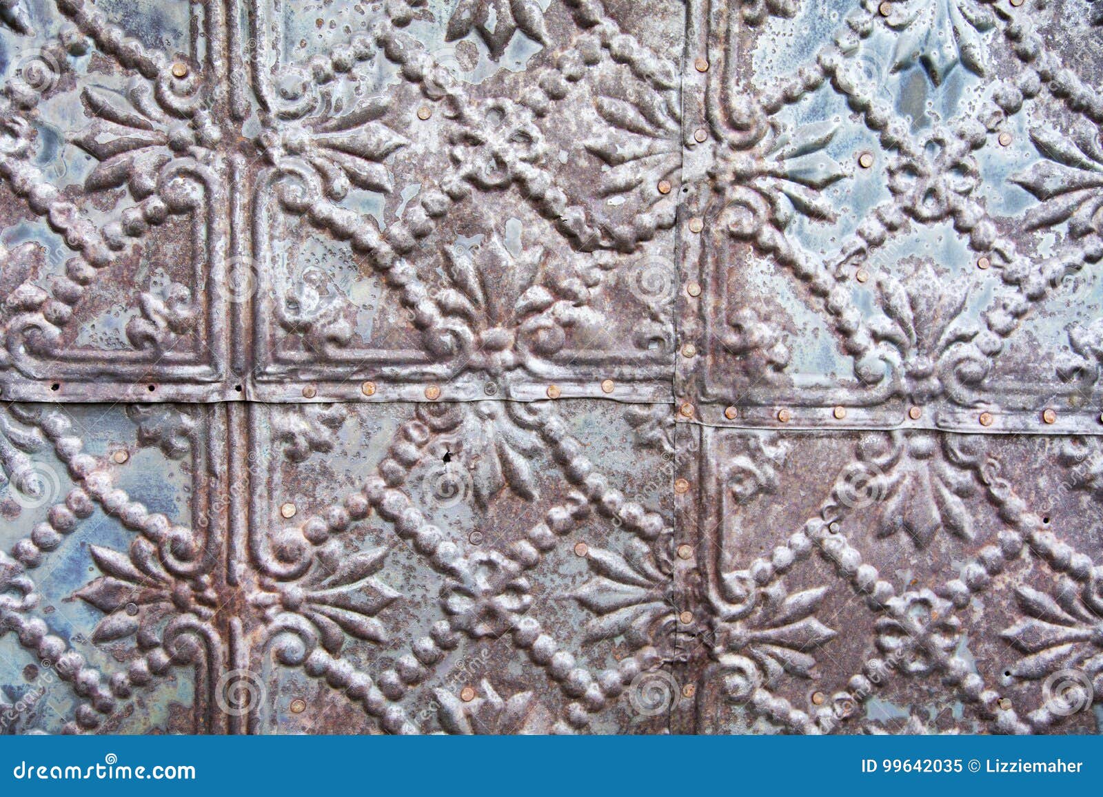 Old patterned metal stock image. Image of outdoors, architecture - 99642035