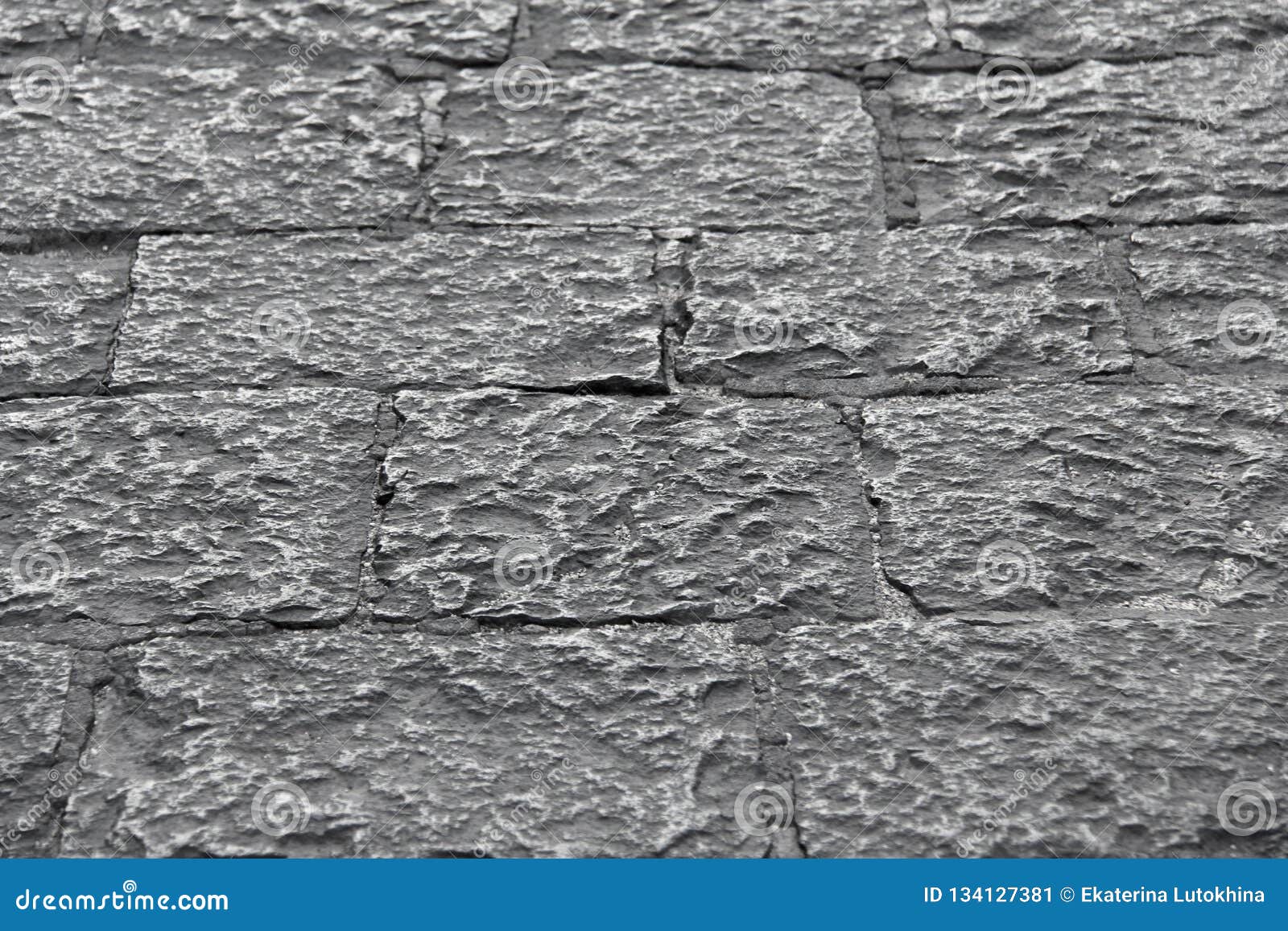 The Bricks Are Gray And Red In The Old Masonry. House Wall. Surface ...