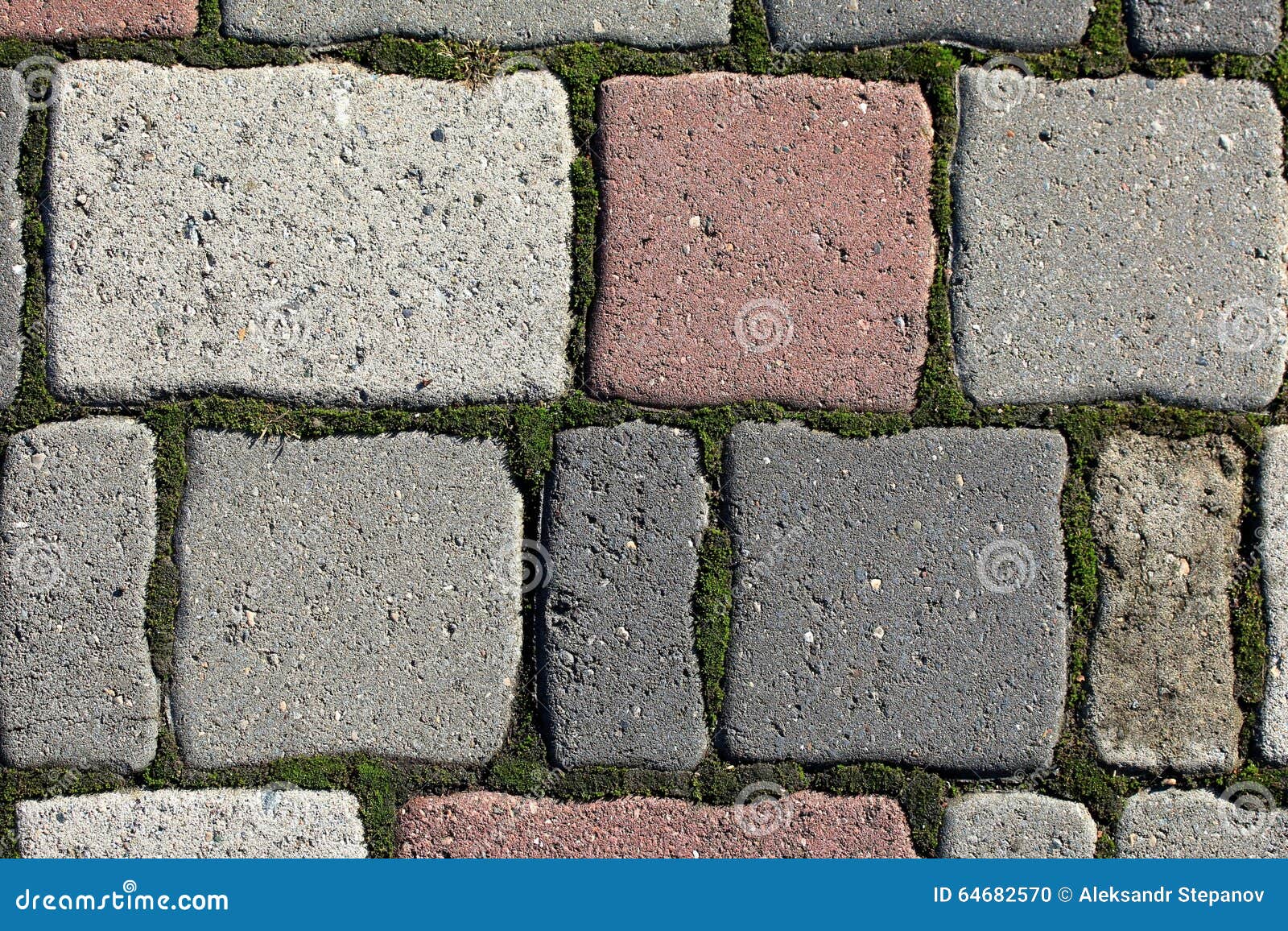 The Pavement Of Colored Tiles. The Background Image, Texture ...