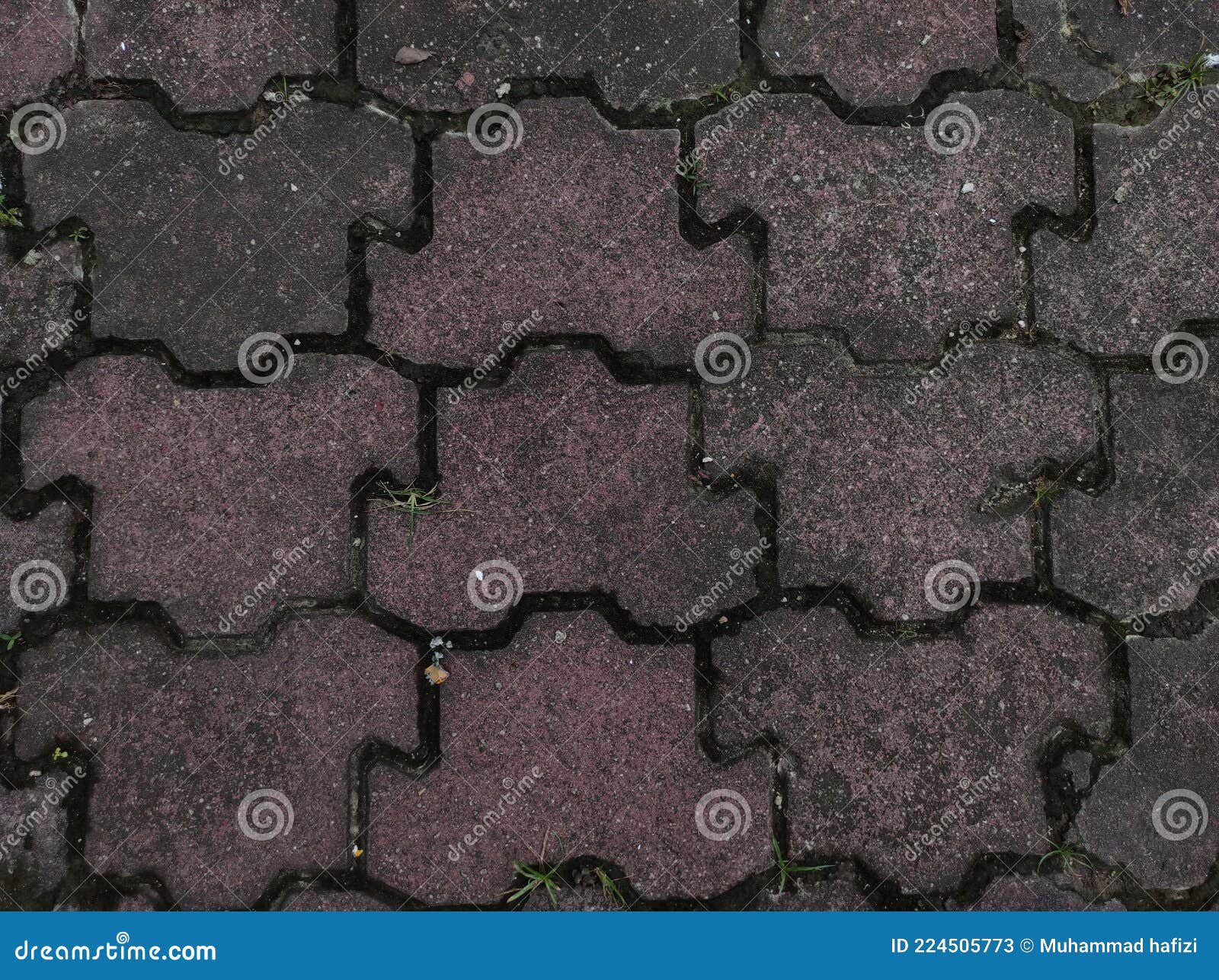 Old Paving Block Whose Color is Fading Stock Image - Image of color ...