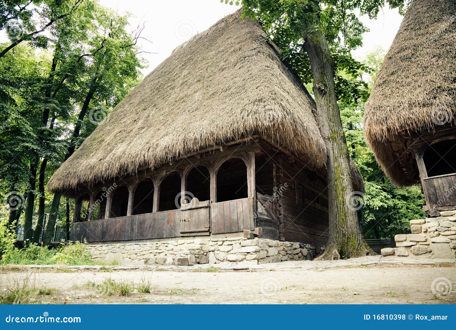 Old peasant house stock photo. Image of bucharest, forest - 16810398