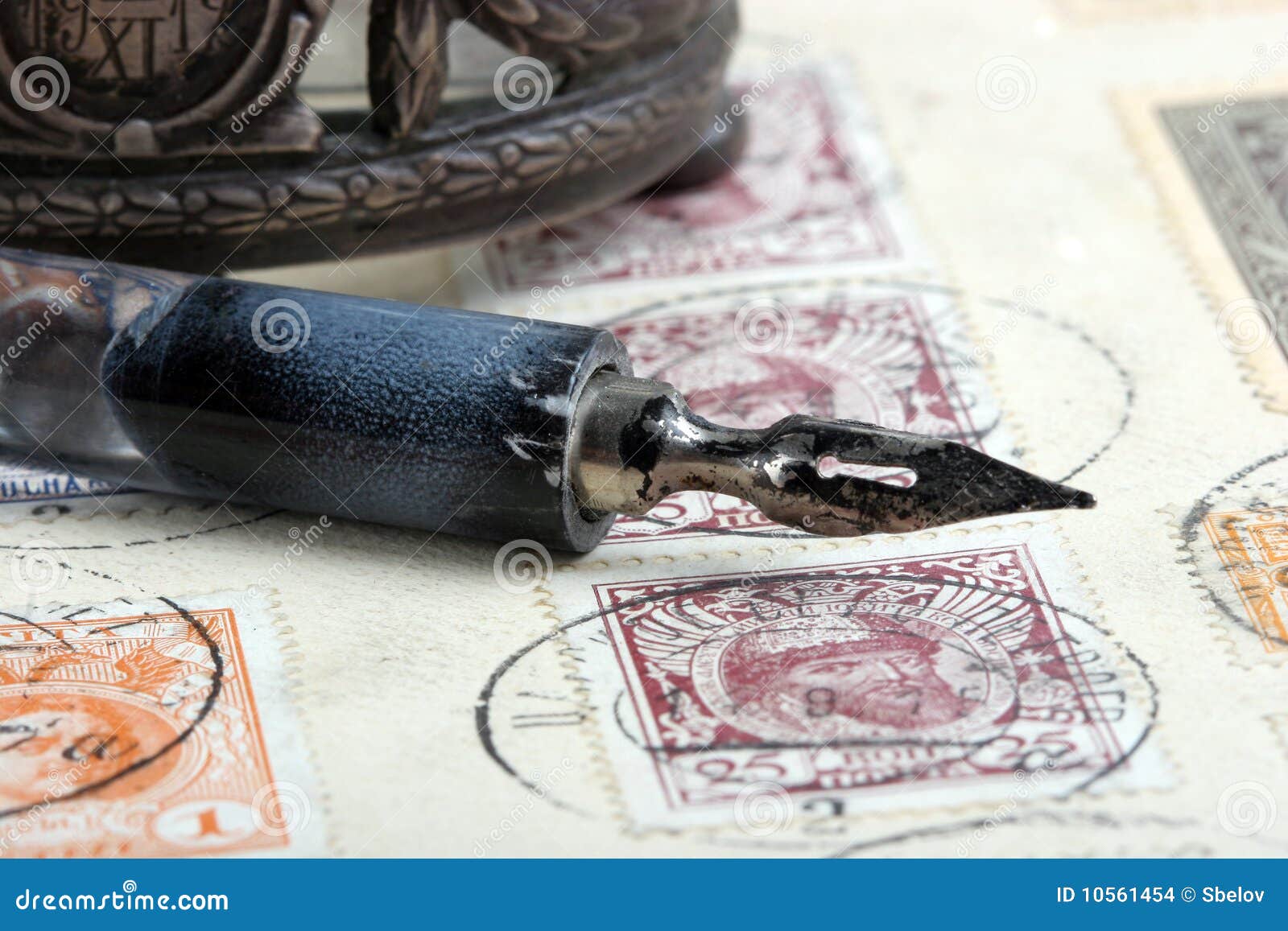 Old pen editorial stock image. Image of correspondence - 10561454