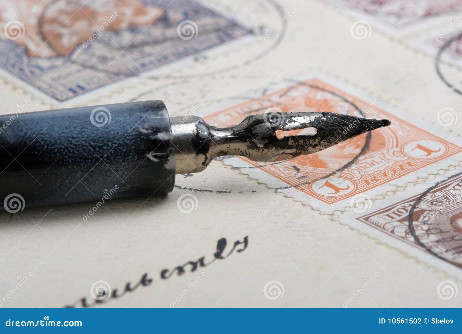 Old pen editorial photography. Image of paper, fashioned - 10561502