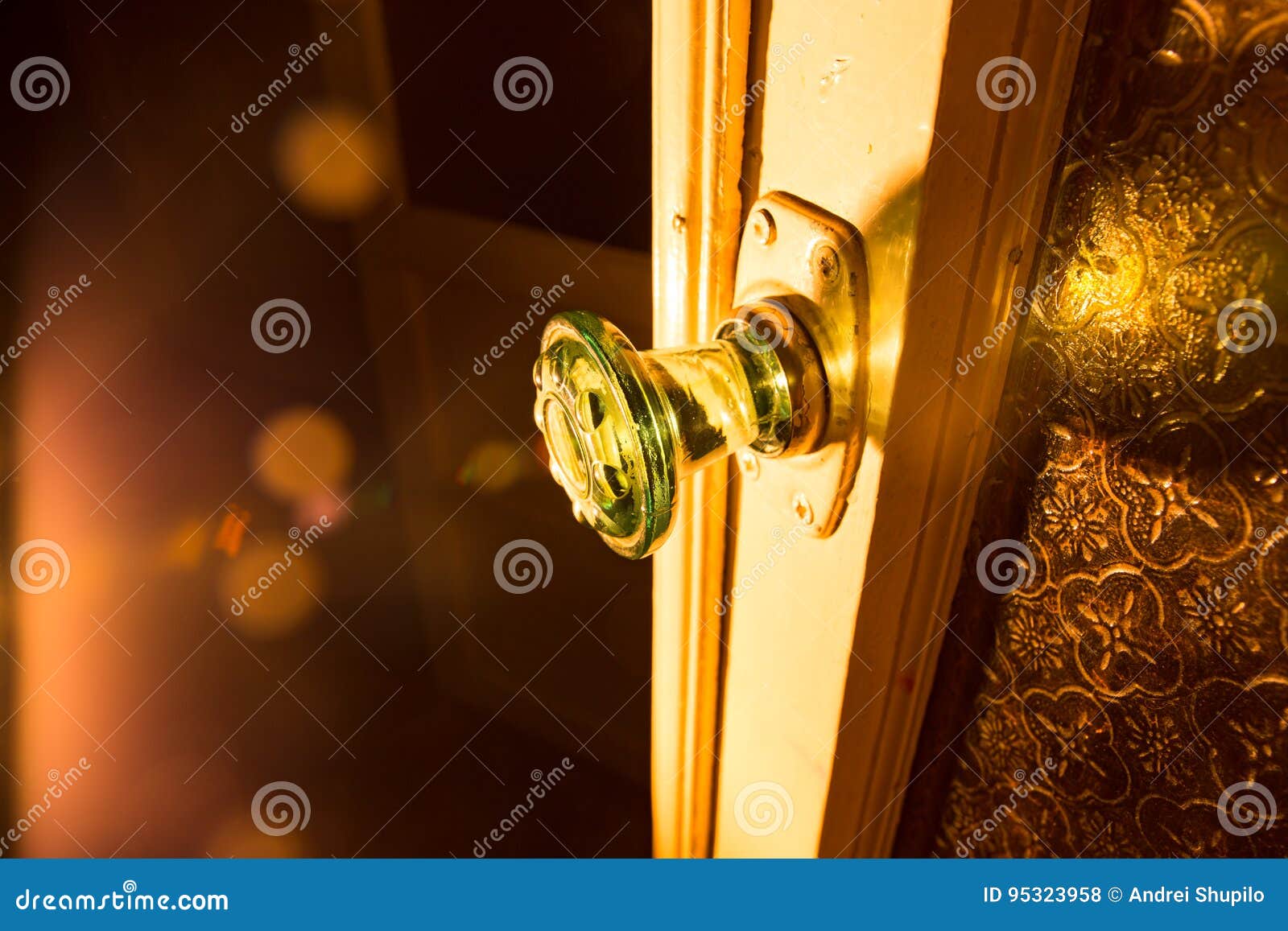 Old Pen on the Door in Golden Light Stock Photo - Image of lion, wood ...