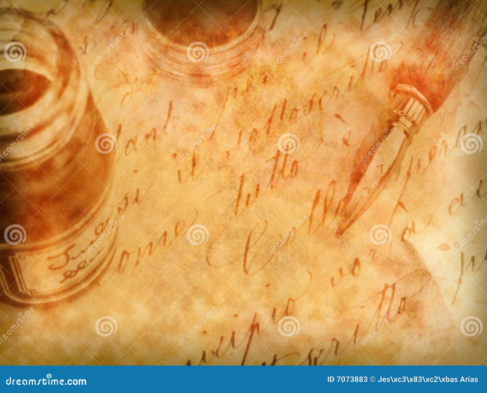 Retro Calligraphy Hand Lettering Font. Vector Alphabet | CartoonDealer ...