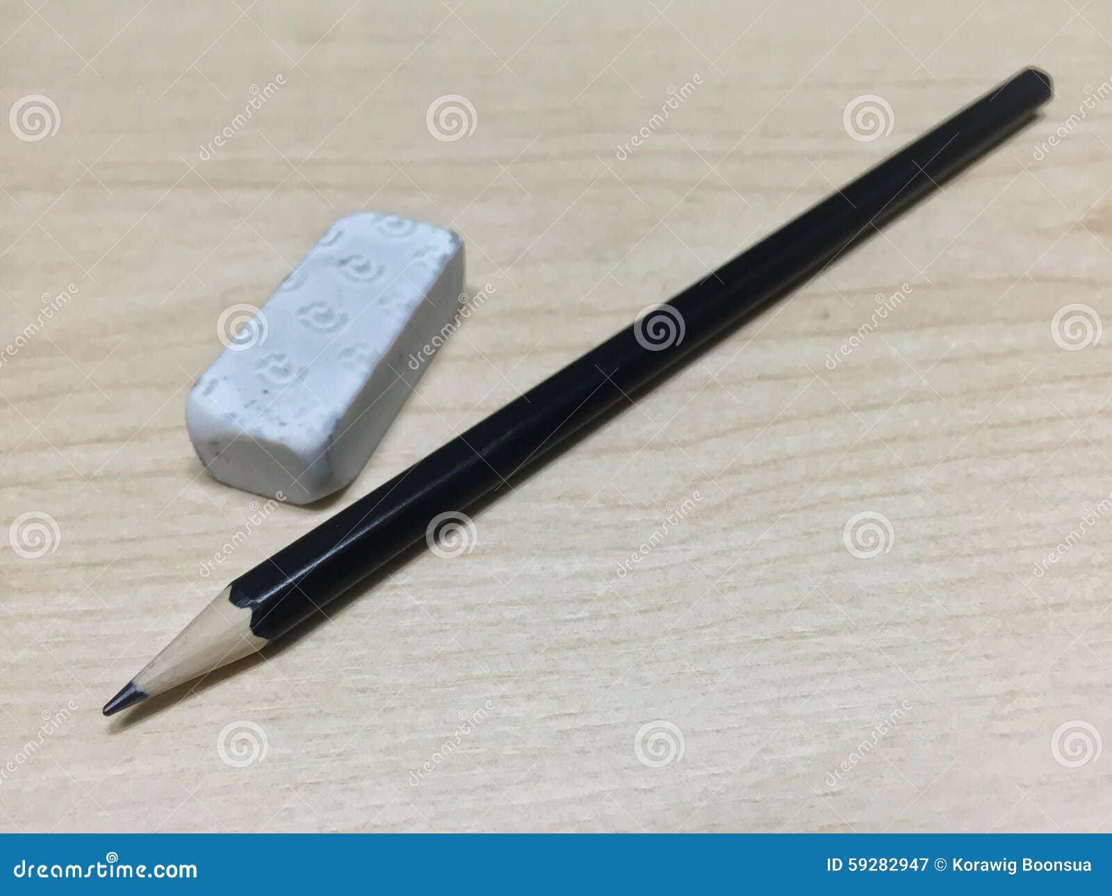 Old pencil and rubber stock image. Image of eraser, drawing - 59282947