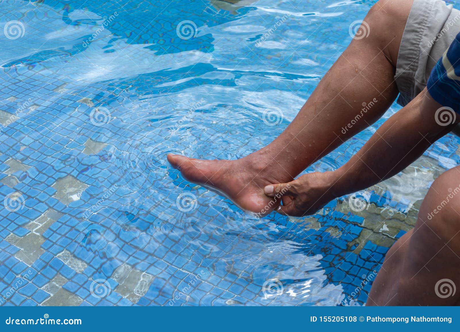 Old People Feet at Hot Spring Stock Photo - Image of bath, pool: 155205108