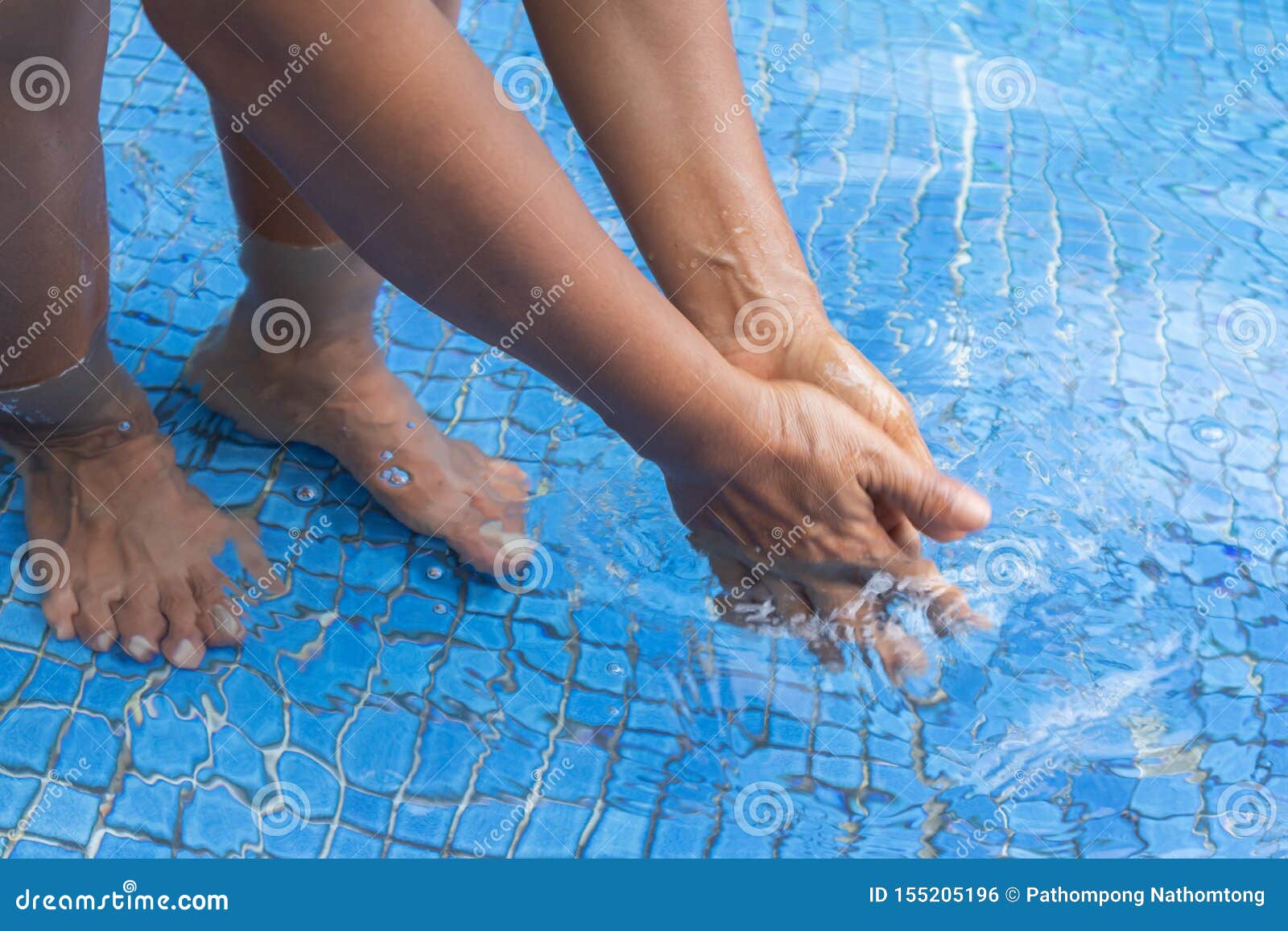 Old People Feet at Hot Spring Stock Photo - Image of oriental, person ...