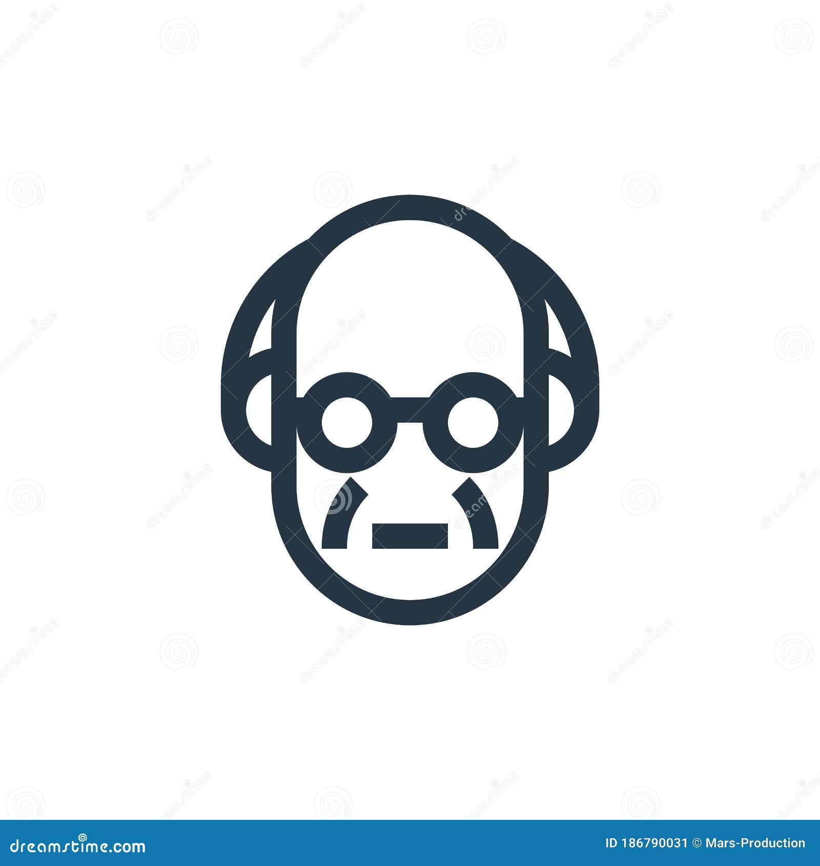 Old People Vector Icon. Old People Editable Stroke. Old People Linear ...