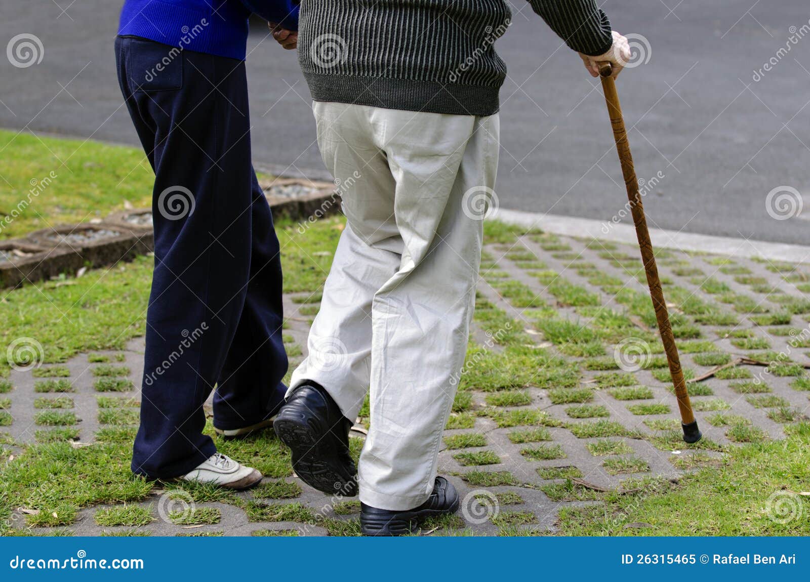 Old people walk stock image. Image of assist, adult, hand - 26315465