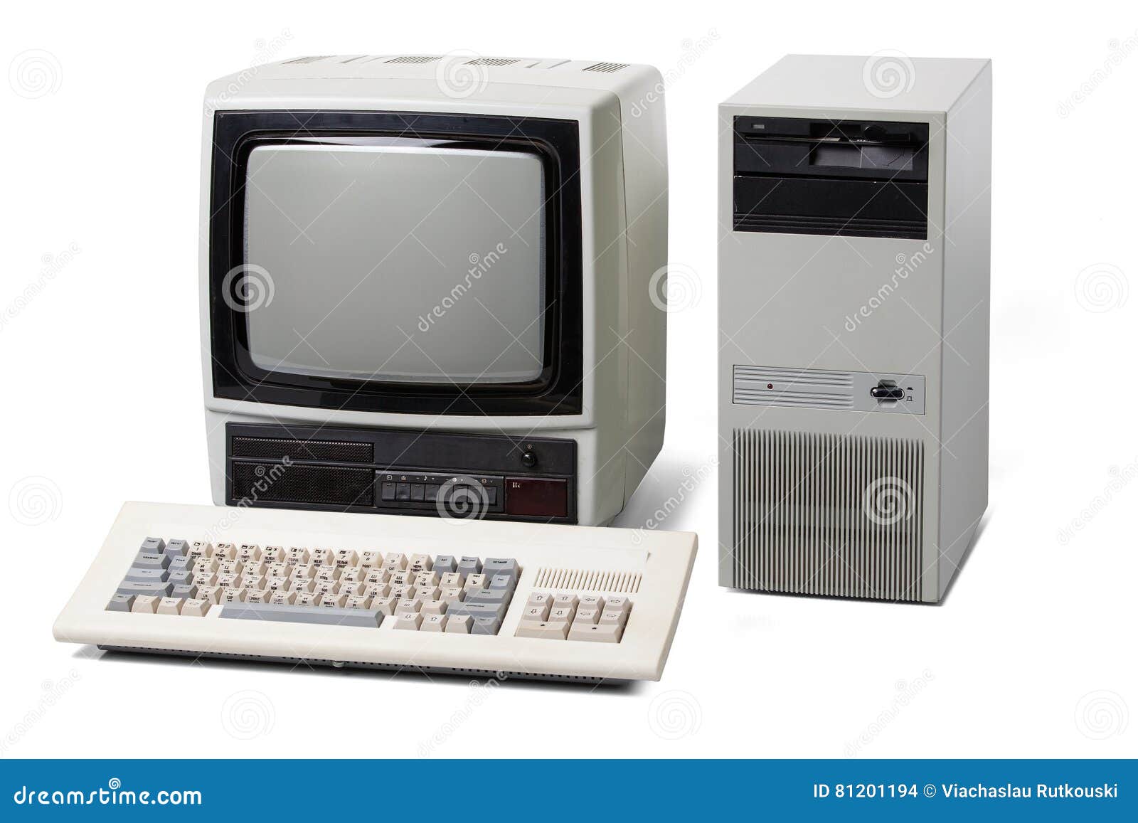 Old personal computer stock photo. Image of personal - 81201194