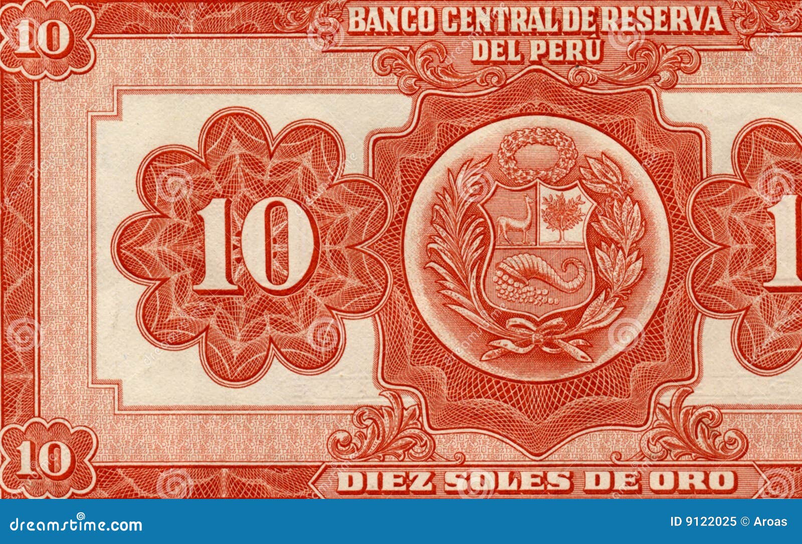 Old peruvian banknote stock image. Image of peruvian, america - 9122025