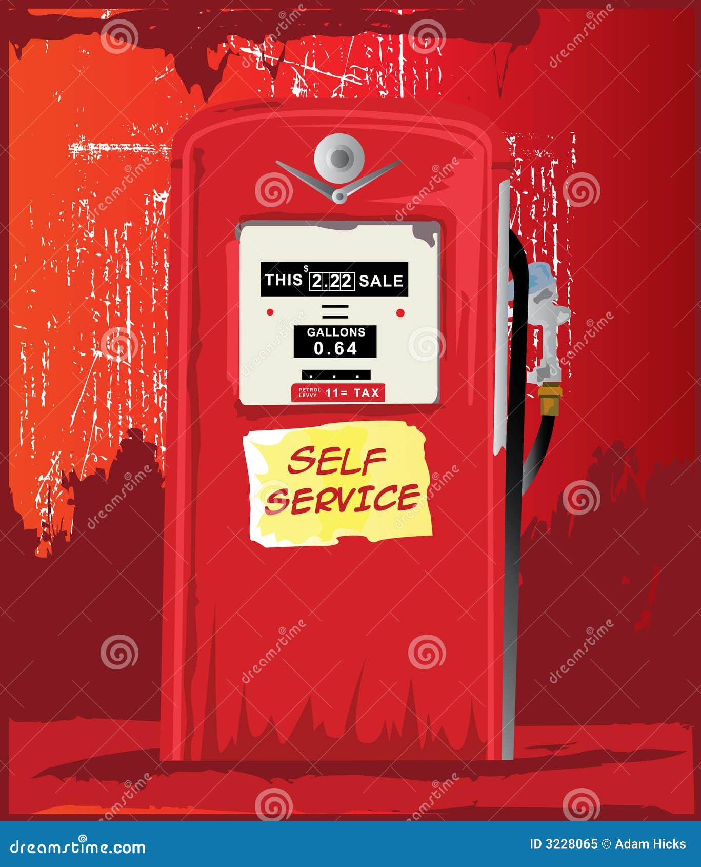 Old Petrol Bowser stock vector. Illustration of isolated - 3228065