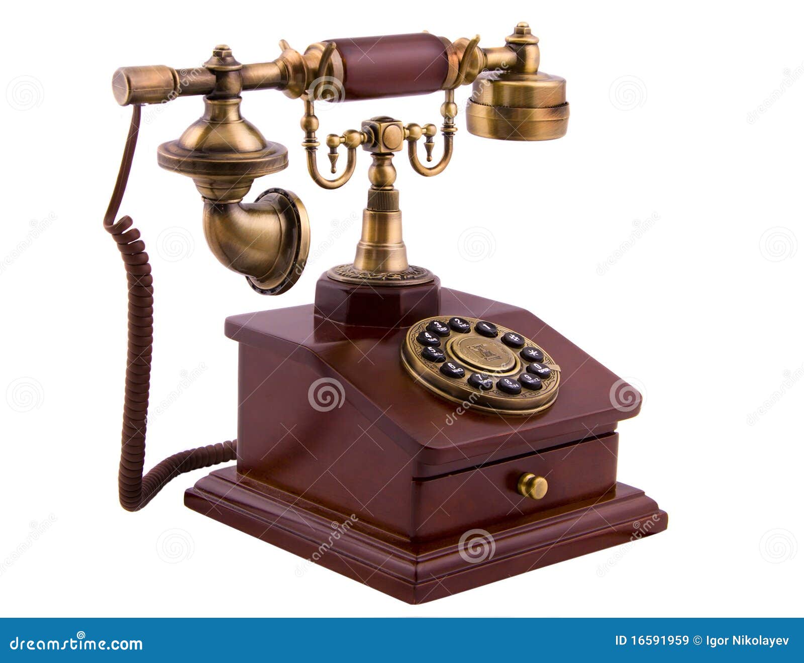 Old phone stock image. Image of appliance, buzzer, aged - 16591959