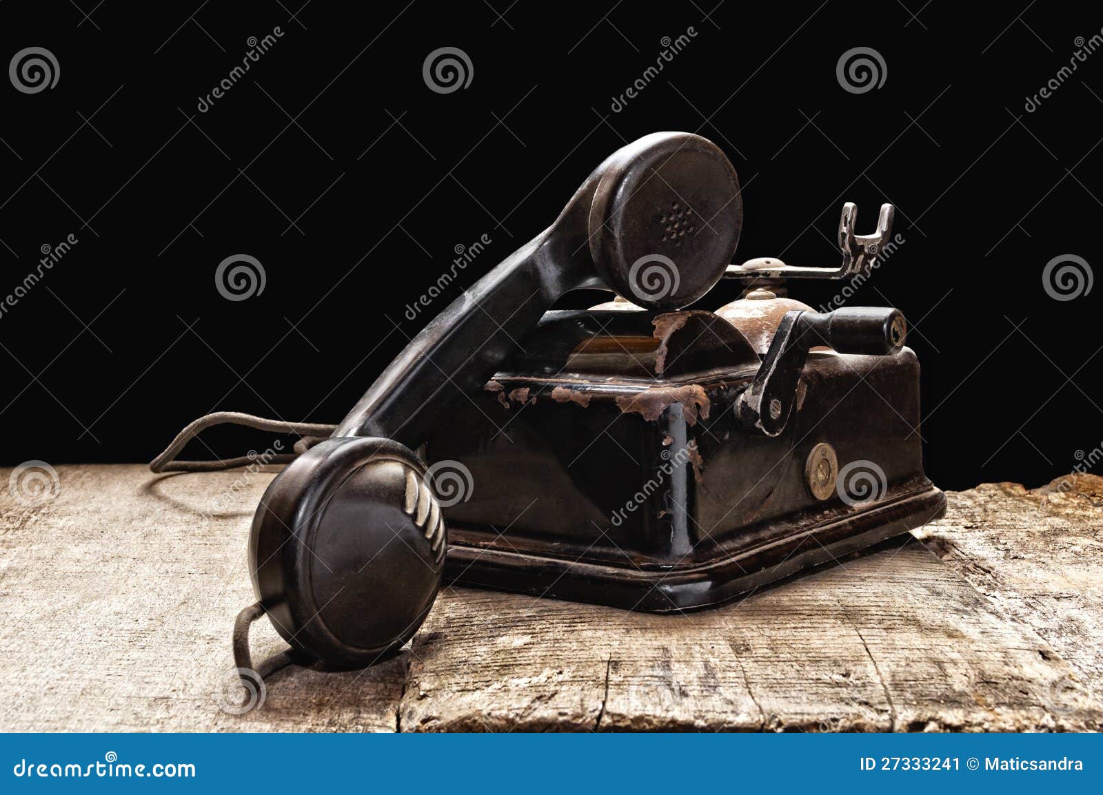 Old phone stock image. Image of rusty, rotary, communication - 27333241
