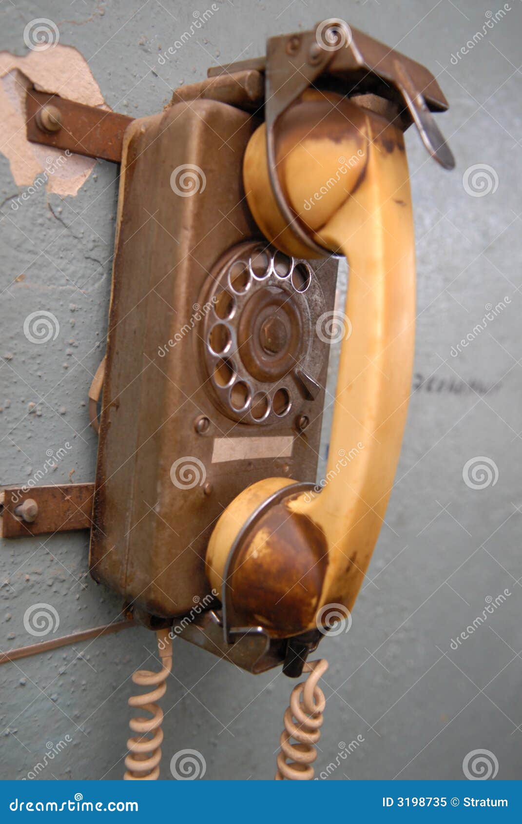 Old phone stock image. Image of phone, equipment, metallic - 3198735