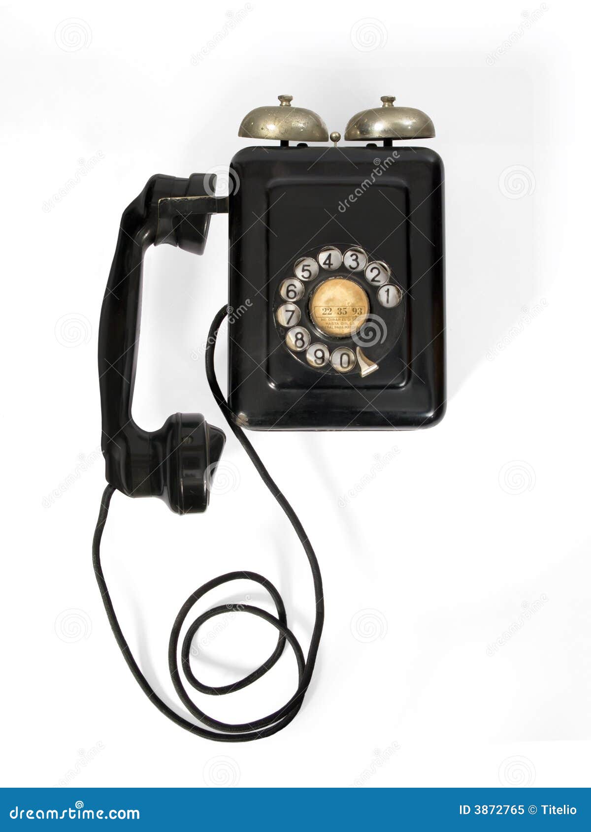 Old phone stock image. Image of communicate, vintage, electric - 3872765