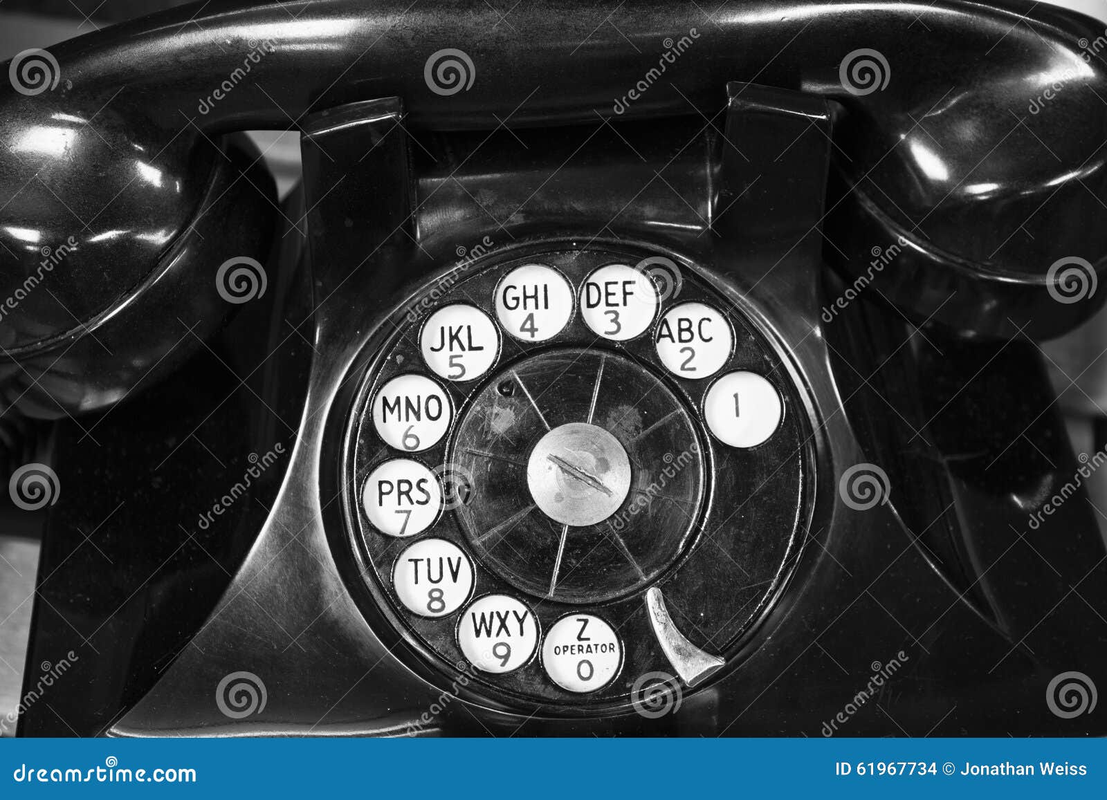 Old Phone - Antique Rotary Dial Telephone Stock Photo - Image of manual ...