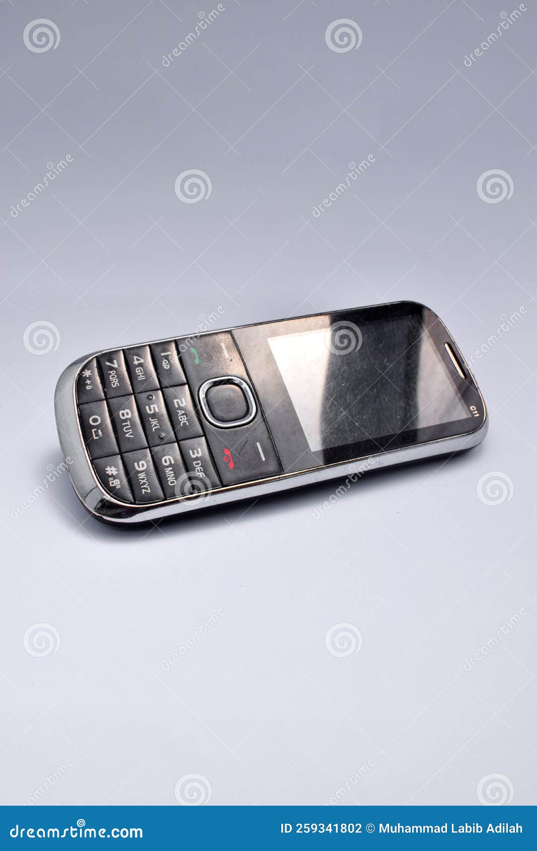 Old phone with buttons stock photo. Image of equipment - 259341802