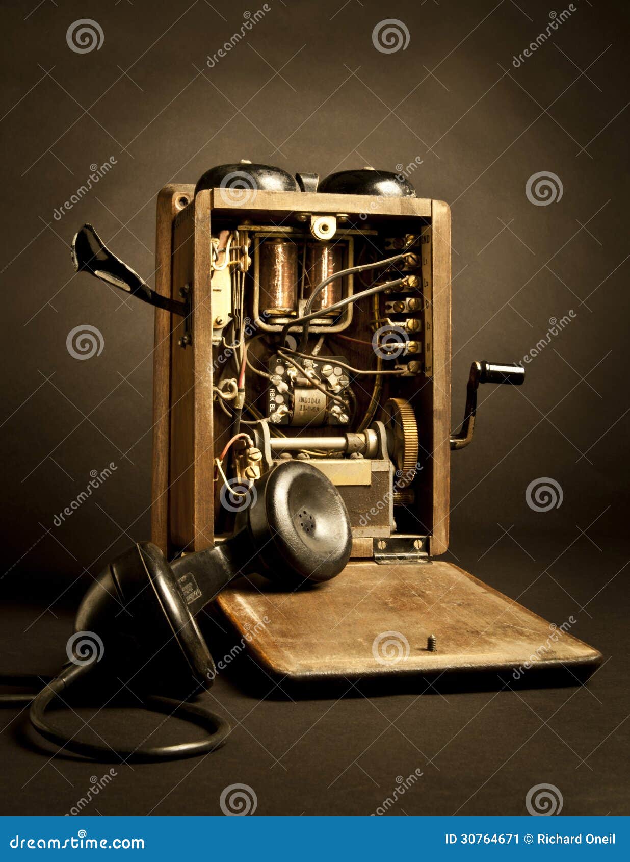 Old phone stock image. Image of hang, technology, wire - 30764671