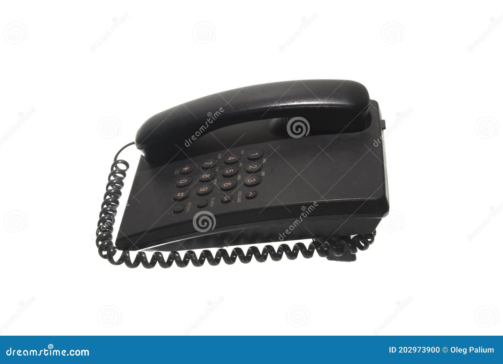 Old Phone Isolated on White Background Stock Photo - Image of ...